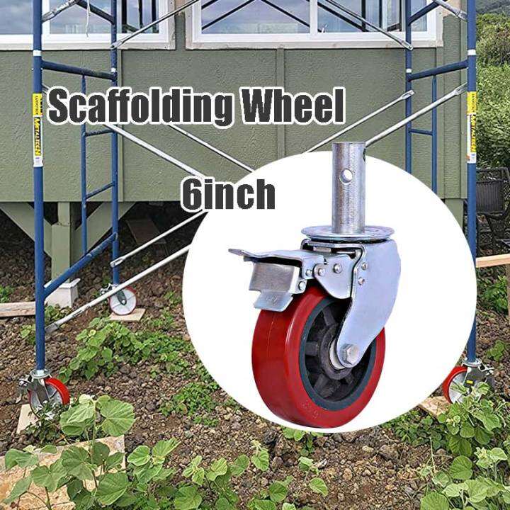 Scaffolding Rubber Wheel Heavy Duty/ Scaffolding Caster Wheel 6 Inches ...