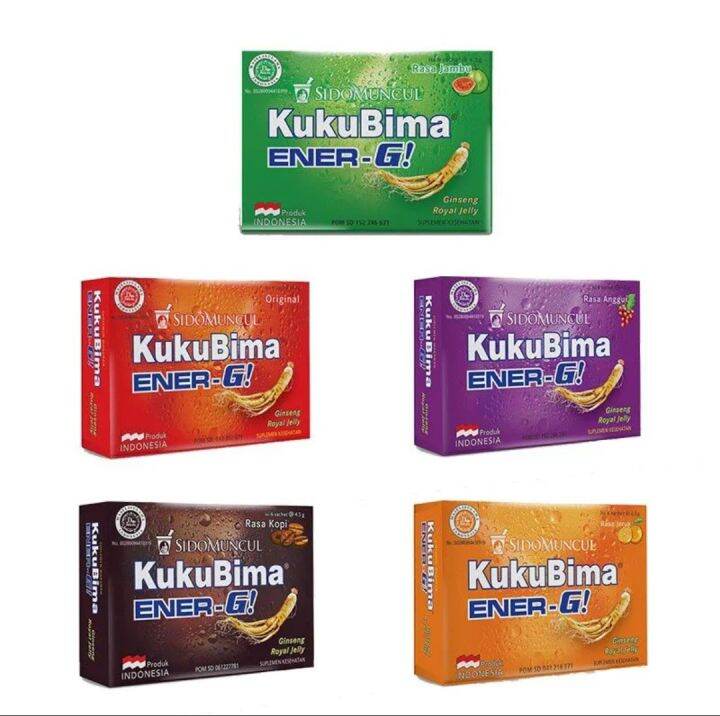 Kuku Bima Ener-G All Variant 1 Box Isi 6 Sachet 4.5 gr | Lazada Indonesia