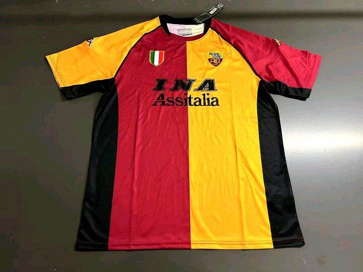 JERSEY BOLA AS RETRO ROMA HOME GRADE 0RI IMPORT | Lazada Indonesia