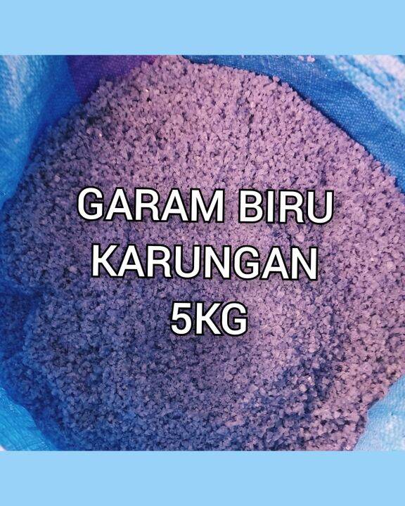 garam biru karungan 5 kg / garam biru / garam ikan / garam kasar ...
