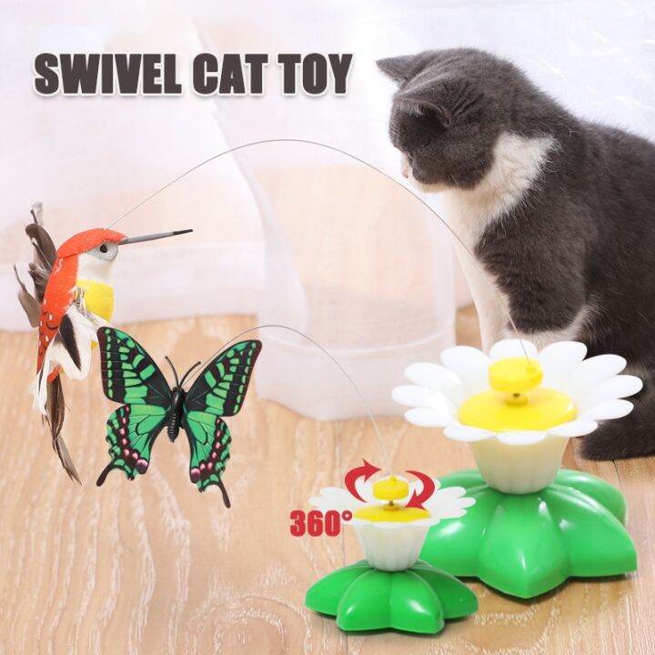 Swivel Cat Toy Interesting Intelligent Automatic Rotation, Flying Bird ...