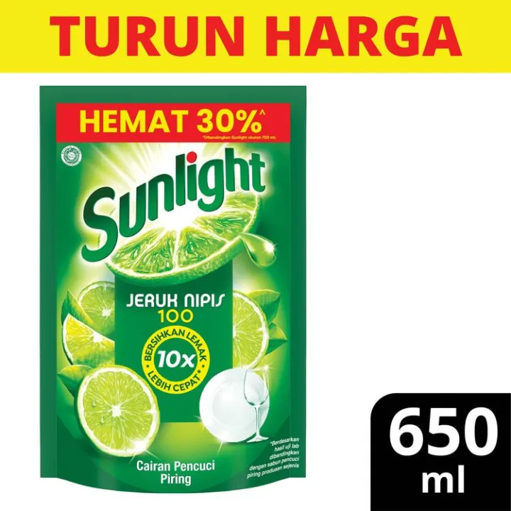 Sunlight Sabun Cair Pencuci Piring 650ml | Lazada Indonesia