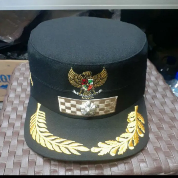 topi komando lurah/kades GRATIS tambah nama | Lazada Indonesia