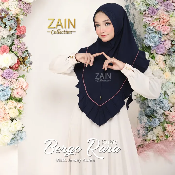 ZAIN ~ Hijab Bergo Rara / Bergo jersey premium hijab terbaru ( Hijab ...