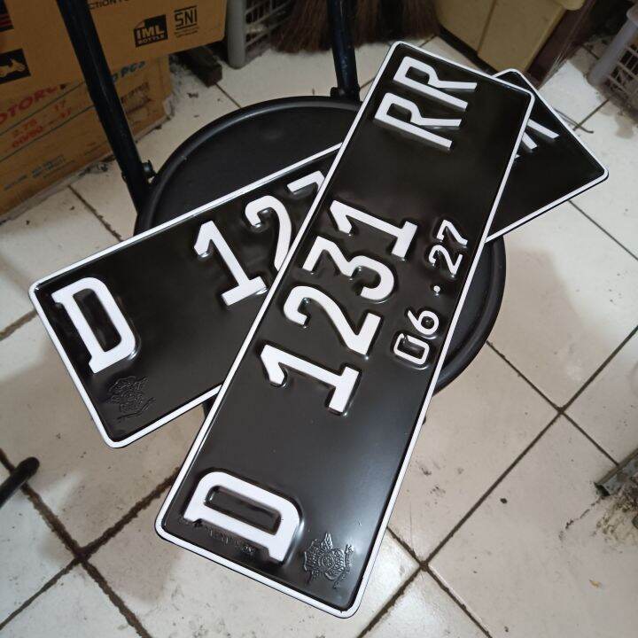 plat nomor mobil sepasang font baru | Lazada Indonesia