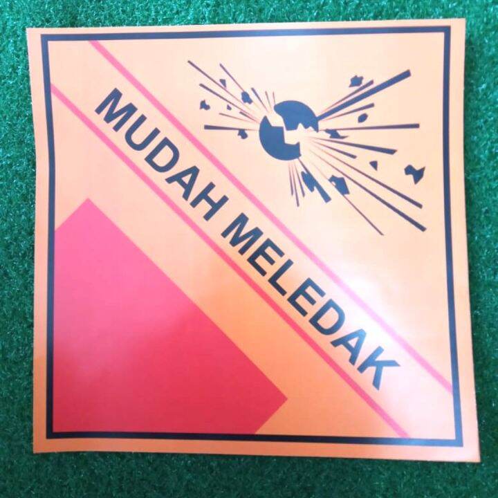 Stiker Rambu Mudah Meledak 20x20 | Lazada Indonesia