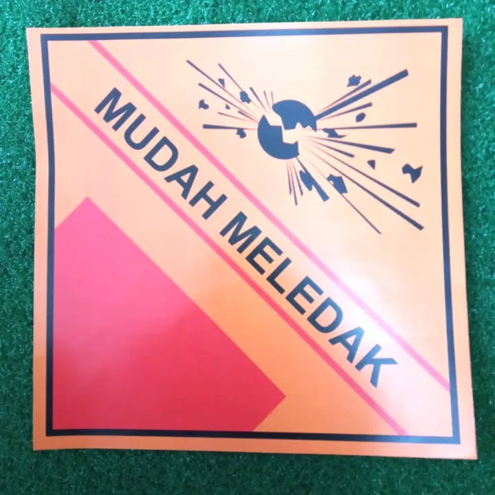 Stiker Rambu Mudah Meledak 20x20 | Lazada Indonesia