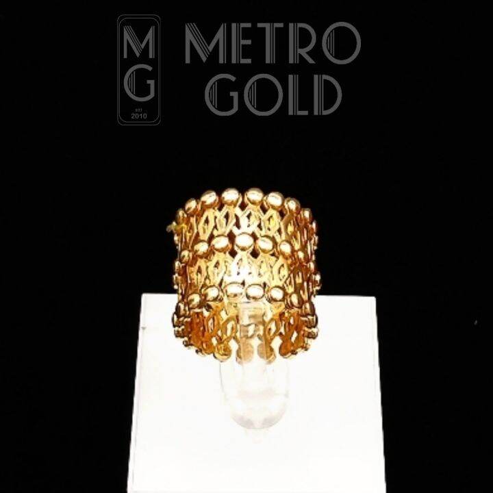 18K Saudi Gold Ring 2 in 1 Jewelry | Lazada PH