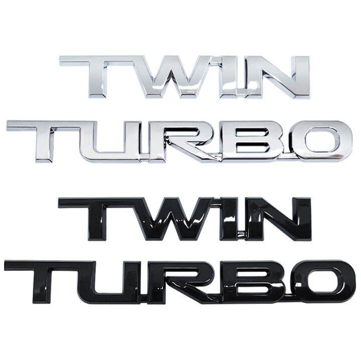 For New TOYOTA TWIN TURBO letter logo Rear trunk emblem Car back ...
