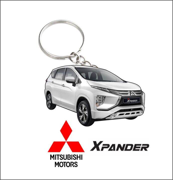 Mitsubishi xpander white keychain 2d keychain mitsubishi | Lazada