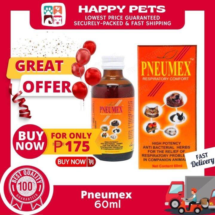 PNEUMEX Respiratory Comfort for Dogs and Cats 60ml | Lazada PH