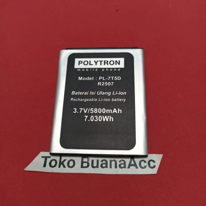 Baterai batre Polytron R2507 Rocket T3 PL-7T5D original Battery hp ...