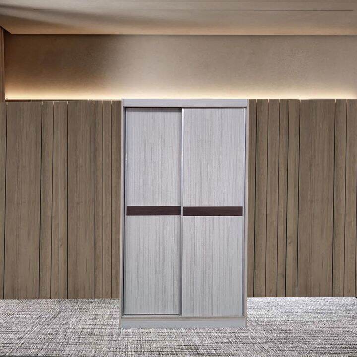 {Mr 99 Furniture}Siap Pasang 2 Sliding Door Medium Wardrobe /Wardrobe ...
