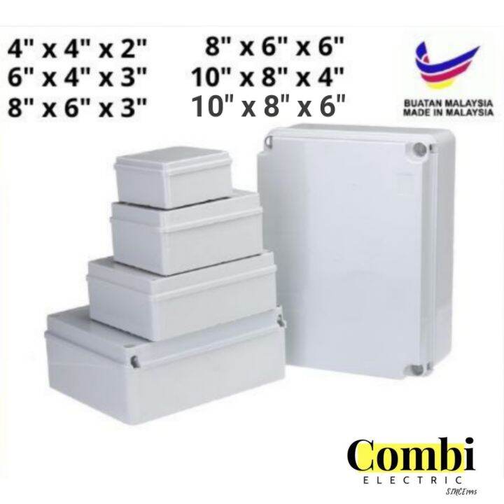 TC JUNCTION BOX 4"X4" / 4"*6" / 6"X8" / 8"X10 / PVC WEATHERPROOF ...