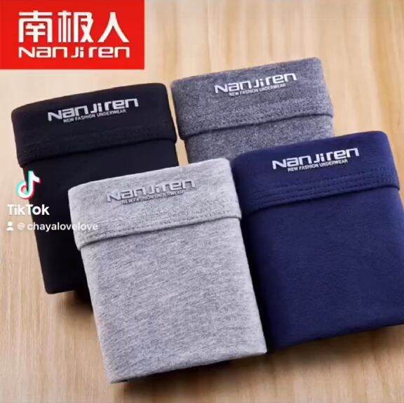 กางเกงในชาย NAN JI REN ของแท้ 100% 1 กล่อง = 4 ตัว สีและแบบตามภาพและมี ...