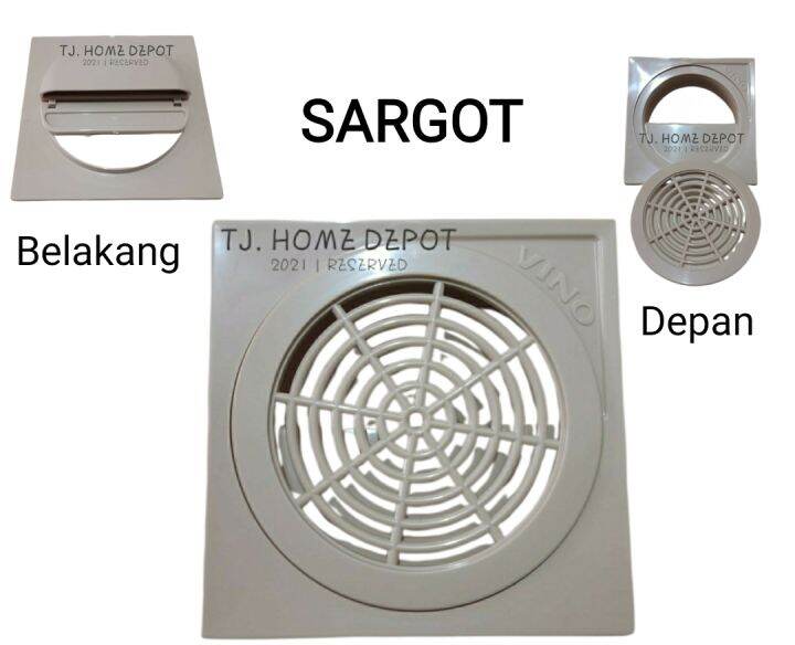 Saringan Got Kamar Mandi VINO Sargot PVC Avur Laba-Laba Floor Drain ...
