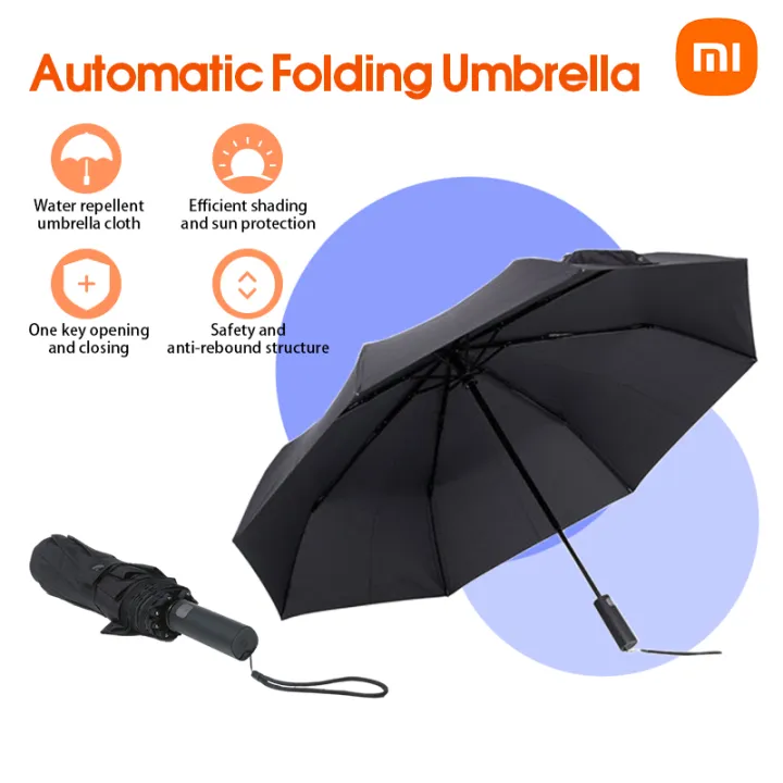 MIIIW【ส่งจากกรุงเทพ】Xiaomi Fully automatic umbrella UPF50+ Large ...