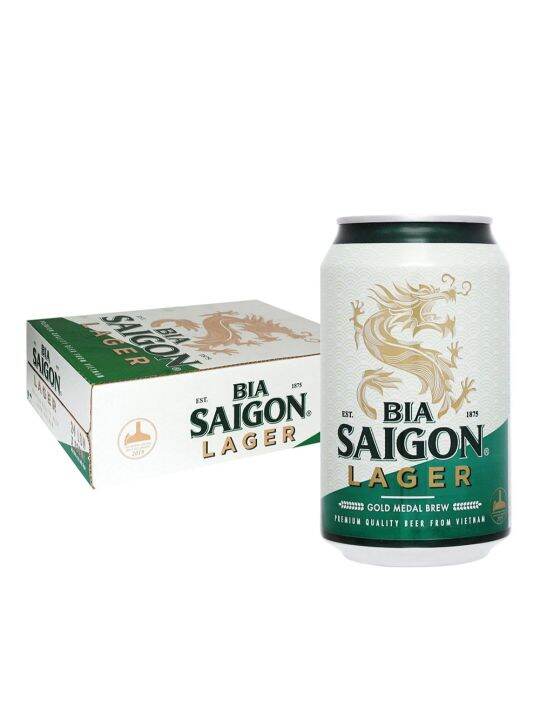 Thùng 24 lon Bia Sài Gòn LAGER 330ml | Lazada.vn