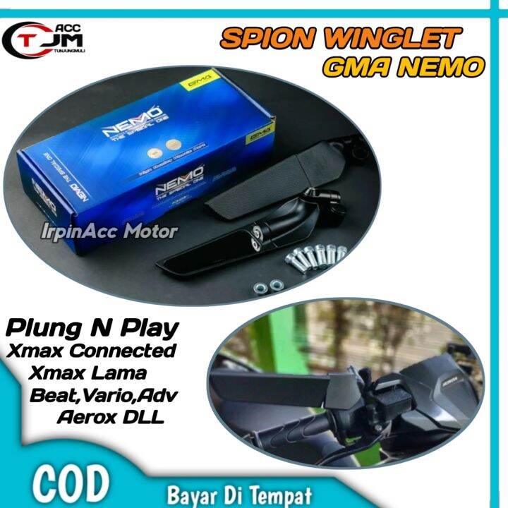 Spion Winglet Original GMA Nemo Kaca Spion Winglet Beat Vario 125 150 ...