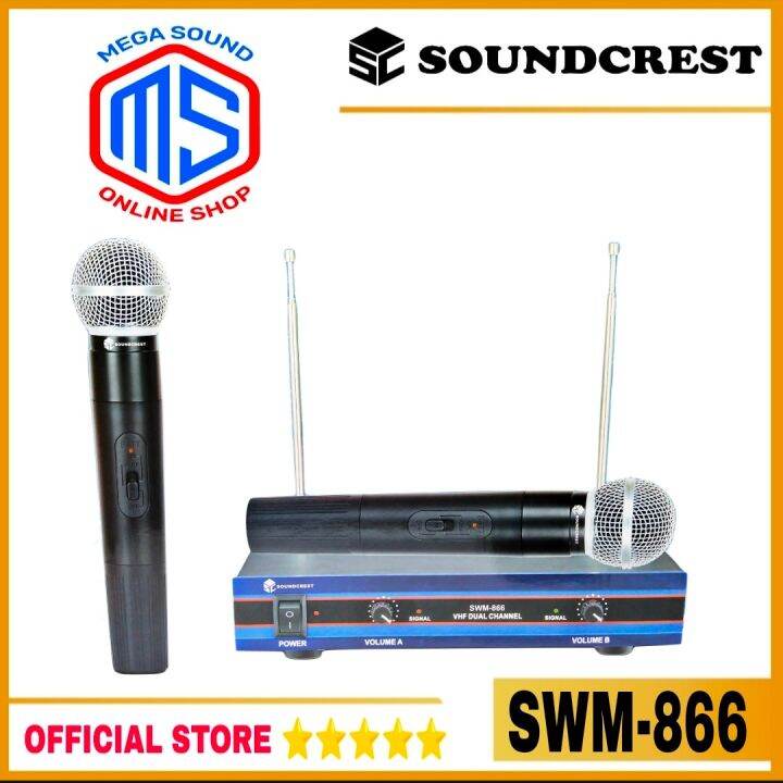 Mic Wireless Soundcrest SWM-866 MICROPHONE wireless | Lazada Indonesia