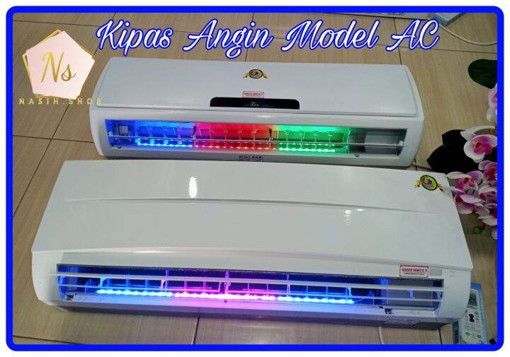 Kipas Angin Model Ac + Pakai Remote + Lampu LED | Lazada Indonesia