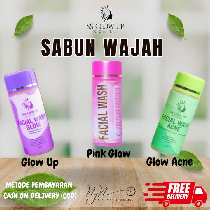 ECER SABUN WAJAH GLOW UP, GLOW ACNE DAN PINK GLOW SS GLOW BY SARTIKA ...