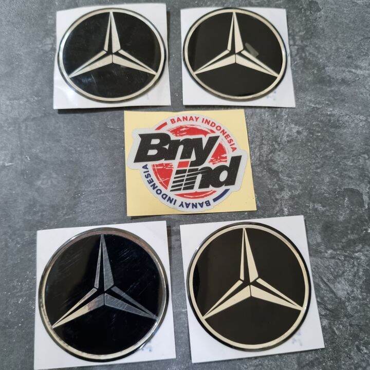 STICKER EMBLEM LOGO MERCY MERCEDES BENZ TIMBUL 3D | Lazada Indonesia