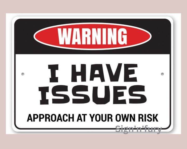 Warning Have issues signage A4 size | Lazada PH