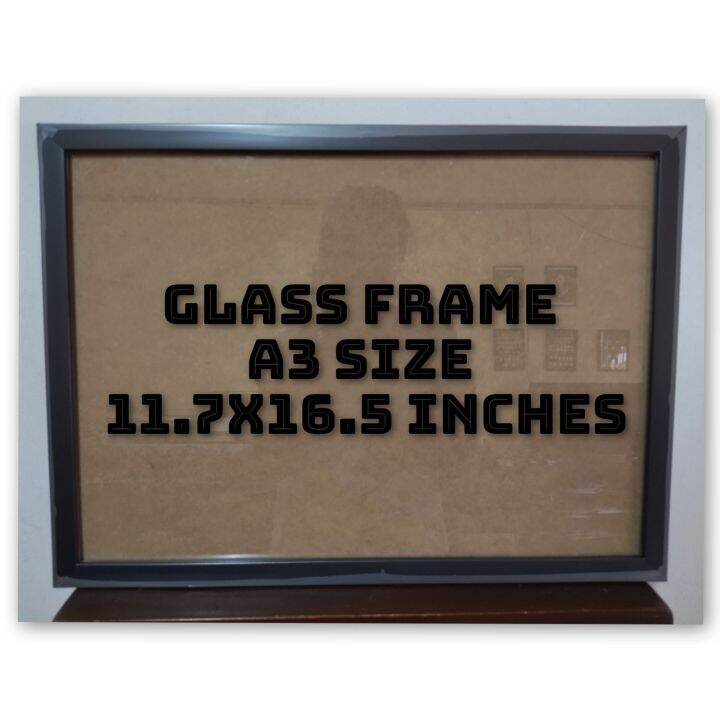 QUALITY GLASS PICTURE FRAME (A3 SIZE - 11.7x16.5 inches) | Lazada PH