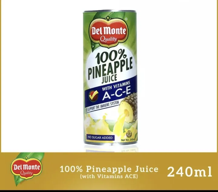 Del Mont Pineapple Juice Drink 240ml | Lazada