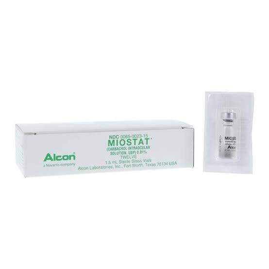 MIOSTAT (Carbachol Intraocular Solution) 0.01% 1.5ml ALCON | Lazada PH