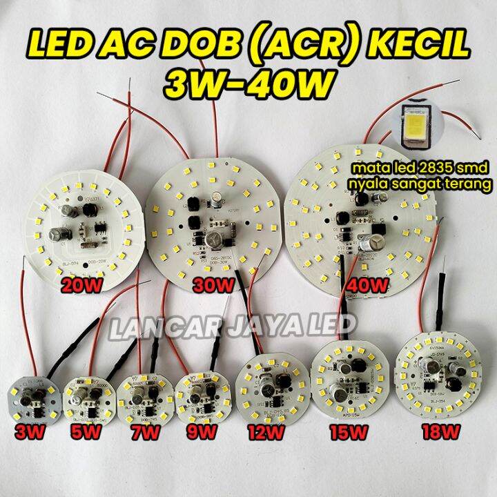 PCB LED AC ACR Lengkap 3,5,7,9,12,15,18,20,30,40, watt | Lazada Indonesia
