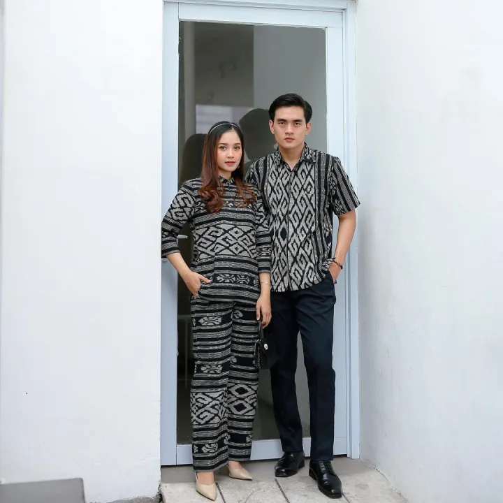 couple tenun terbaru || sarimbit tenun kekinian || baju tenun ntt ...