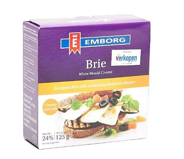 Emborg Brie White Mould Cheese 125g | Lazada PH