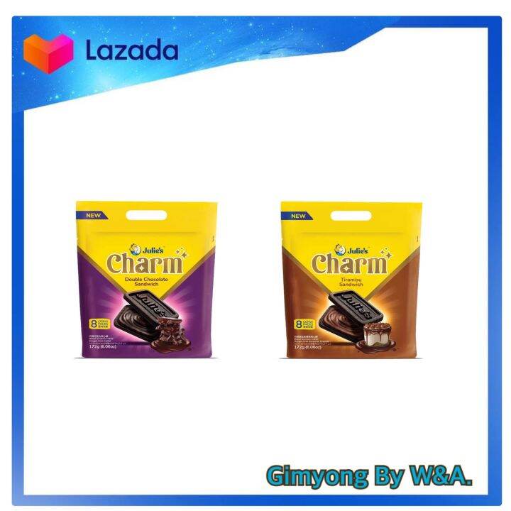 Julie’s Charm Double Chocolate Sandwich and Tiramisu Sandwich จูลี่ย์ ...