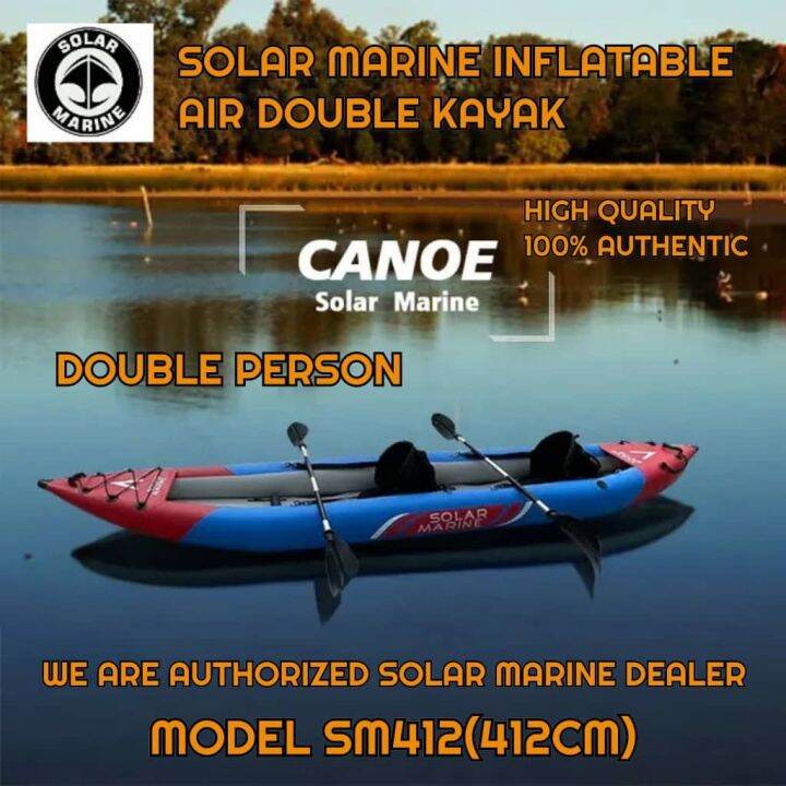 Original Solar Marine Inflatable Air Kayak Double Person Fishing Canoe ...