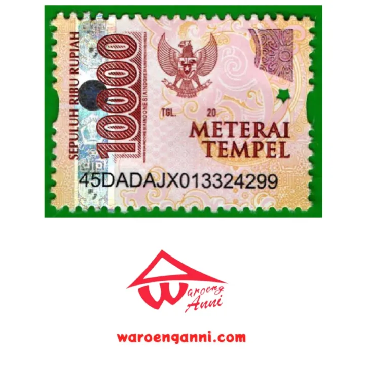 Indonesia Duty Stamps ( Materai ) | Lazada.co.th