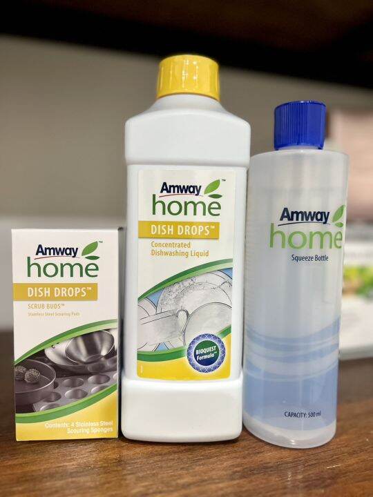 Amway Home Dish Drop แอมเวย์ โฮม ดิช ดรอปส์ ผลิตภัณฑ์ น้ำยาล้างจาน สูตรเข้มข้น ขนาด 1ลิตร ช็อป ...