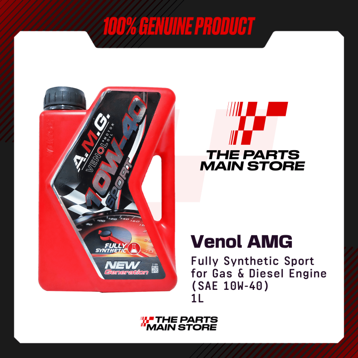 VENOL A.M.G. MOTOR OIL FULLY SYNTHETIC SPORT FOR GAS & DSL ENGINE SAE ...