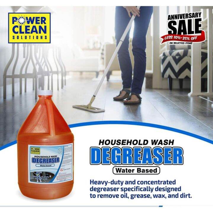 Powerclean Heavy Duty Household Wash Degreaser Water-based 1 gallon ...