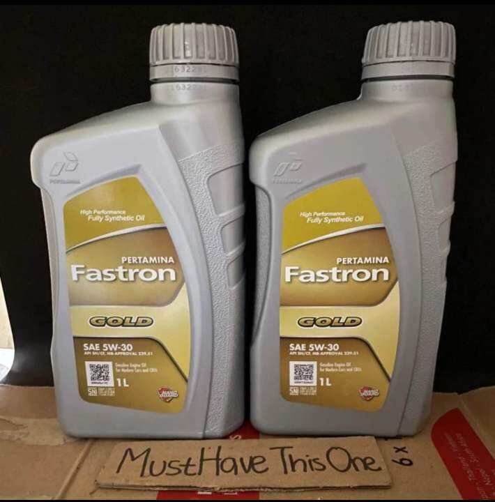 Fastron gold 5w 30 kemasan 1 liter 1l original pertamina | Lazada Indonesia