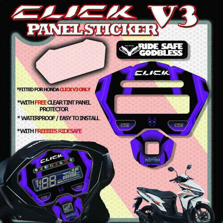 HONDA CLICK 125i V3 PANEL STICKER DECALS | Lazada PH