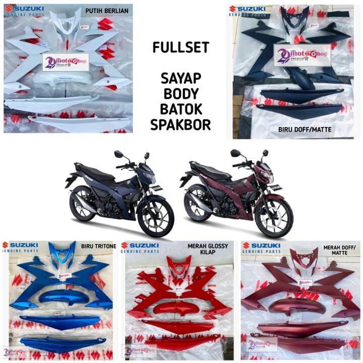 Cover Body Belakang Sayap Depan Spakbor Batok Satria Fu fi Raider 150 ...