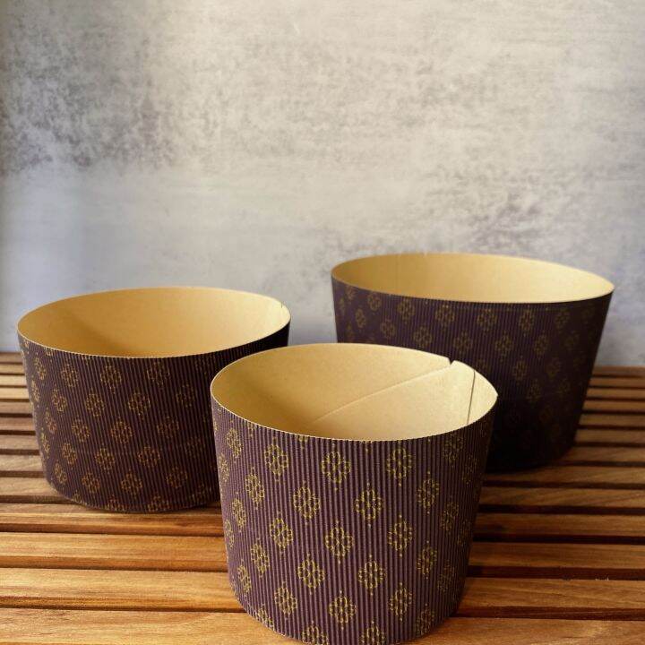 Panettone paper molds กระทงปาเน็ตโตเน แพค10 ชิ้น | Lazada.co.th