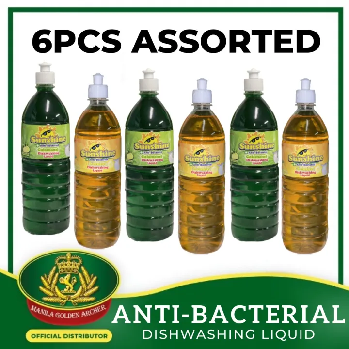 Sunshine Anti-Bacterial Dishwashing Liquid 6pcs x 1-Liter | Lazada PH