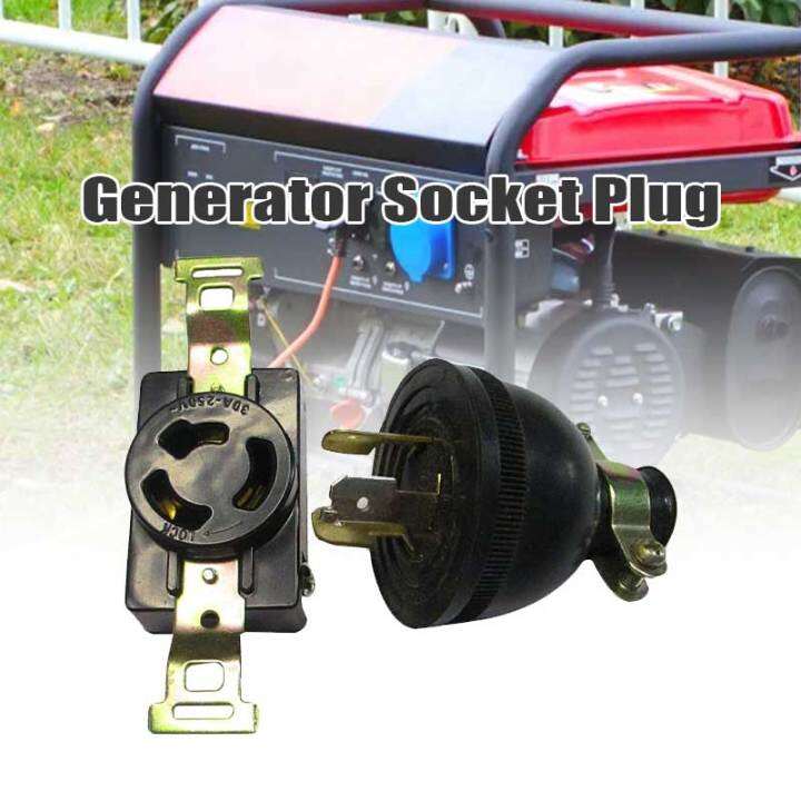 2KW American 3 Pins Gasoline / Diesel Engine Generator Plug And Socket ...