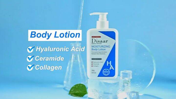 Disaar hyaluronic acid moisturizing body lotion whitening skincare lotion for body collagen ...