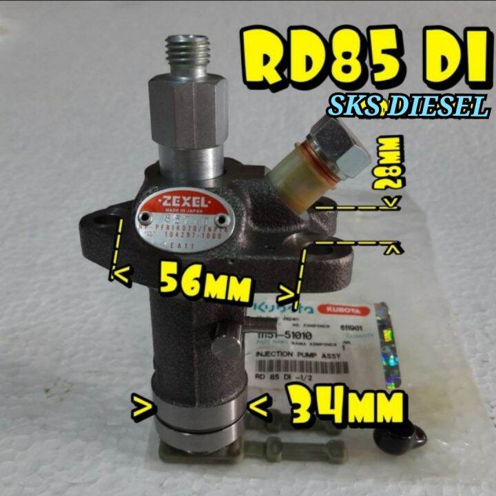 RD 85 DI FUEL INJECTION PUMP ASSY BOS PUMP POMPA MINYAK MESIN DIESEL ...