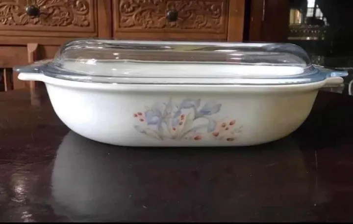 Vintage Condition Pyrex England Blue Iris With Lids | Lazada
