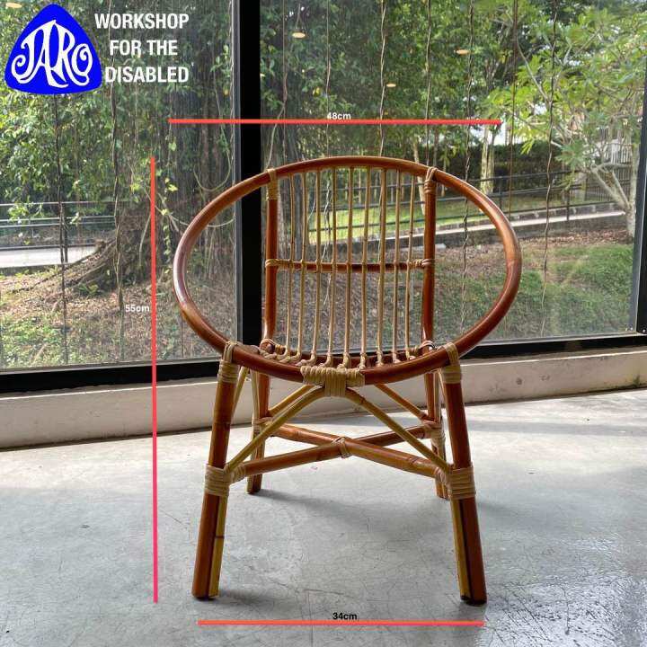 JARO Small Round Child Kid Rattan Chair | Lazada